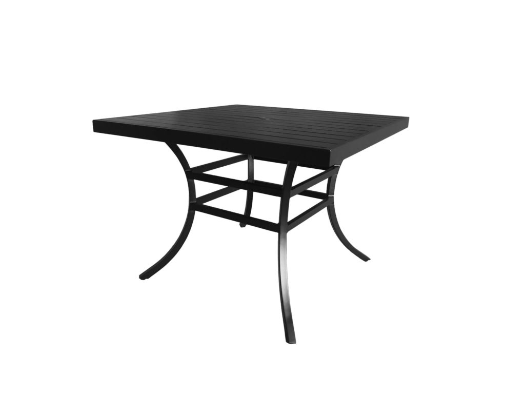 36″ Slatted Square Dining Table – Gallo Design Group